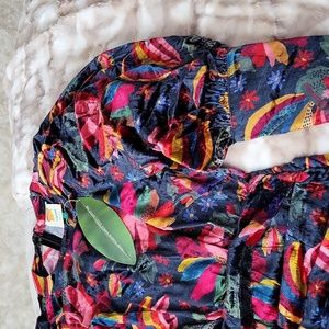 FARM Rio | Dresses | Farm Rio Black Banana Sky Velvet Dress | Poshmark